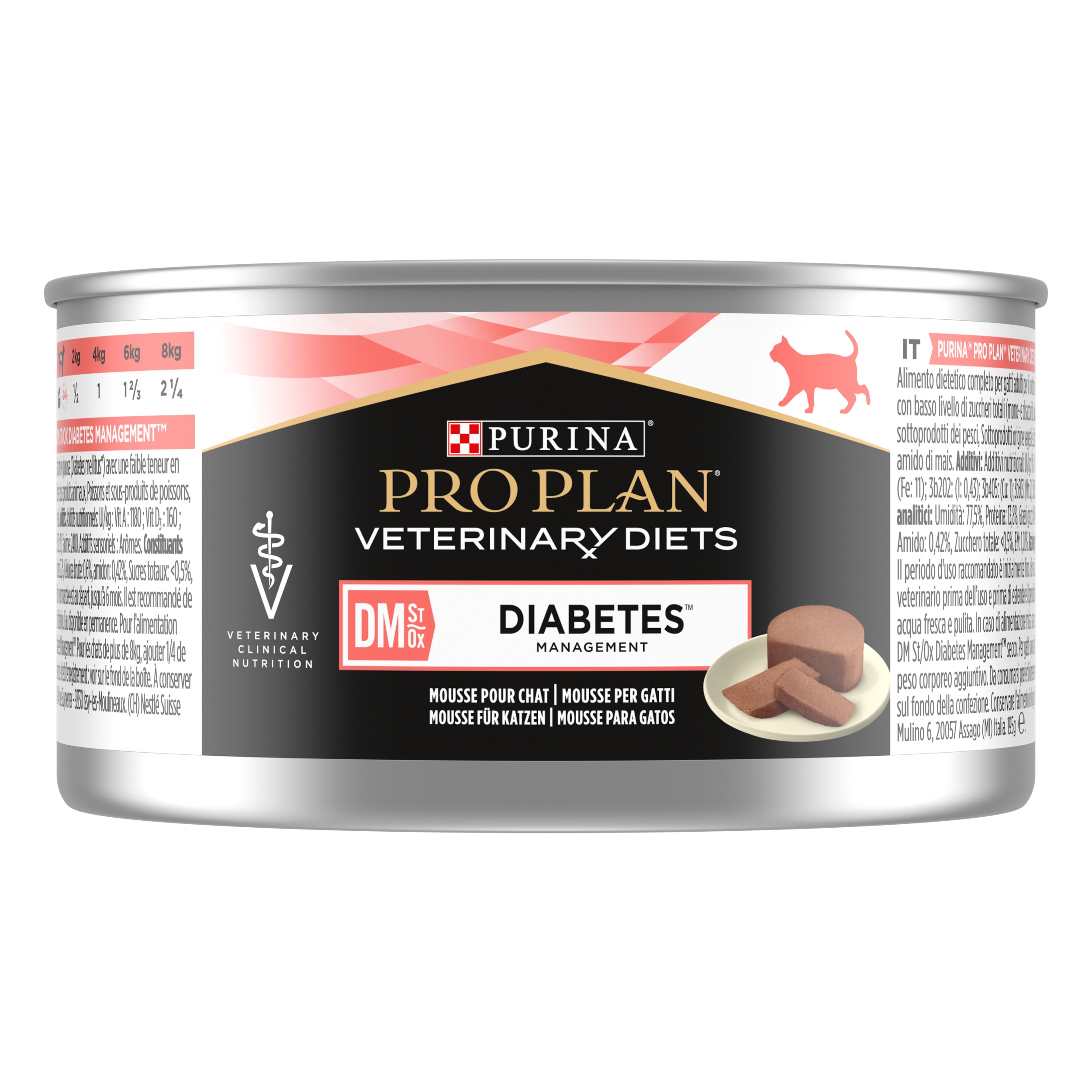 PURINA® PRO PLAN® Veterinary Diets FELINE DM, ПАСТЕТ | Purina BG